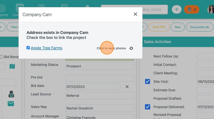 How to set up (and use) the CompanyCam Integration